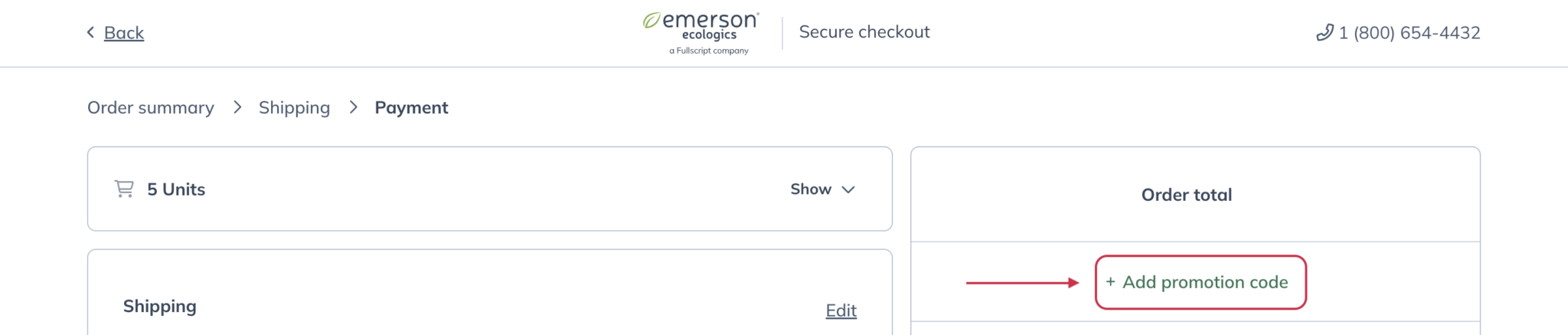 Applying a promo code - Emerson Ecologics Help Center