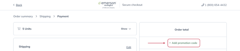 Applying a promo code - Emerson Ecologics Help Center
