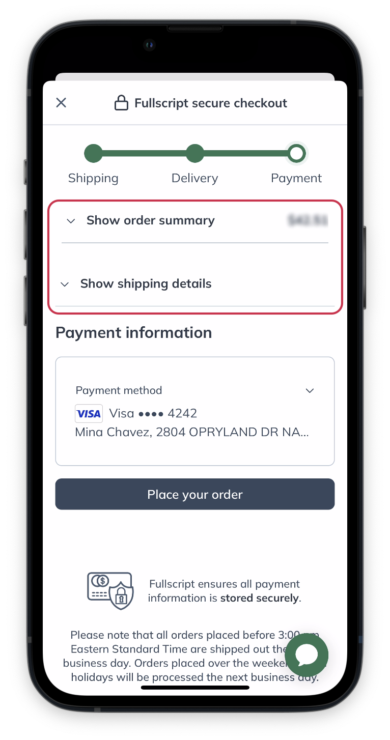 Placing an order - Fullscript Support Center