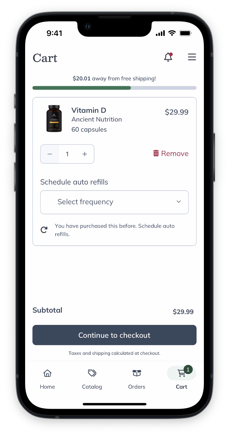 Navigating your patient account - Fullscript Support Center