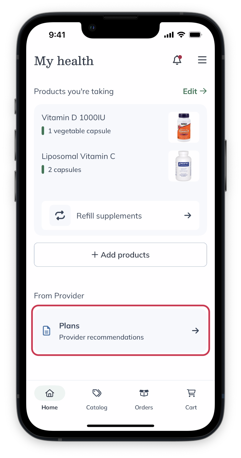 Viewing your plans - Fullscript Support Center