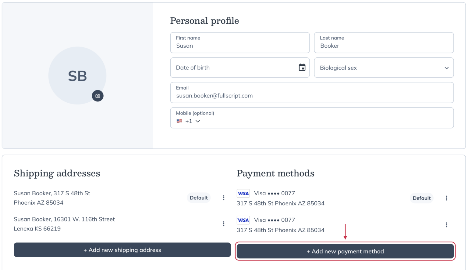 Patient account settings - Fullscript Support Center