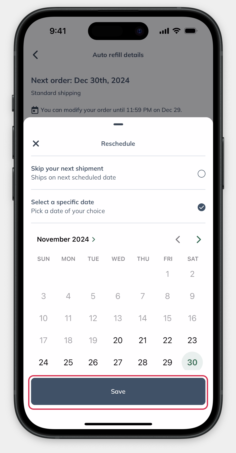 Managing your auto refill schedule - Fullscript Support Center