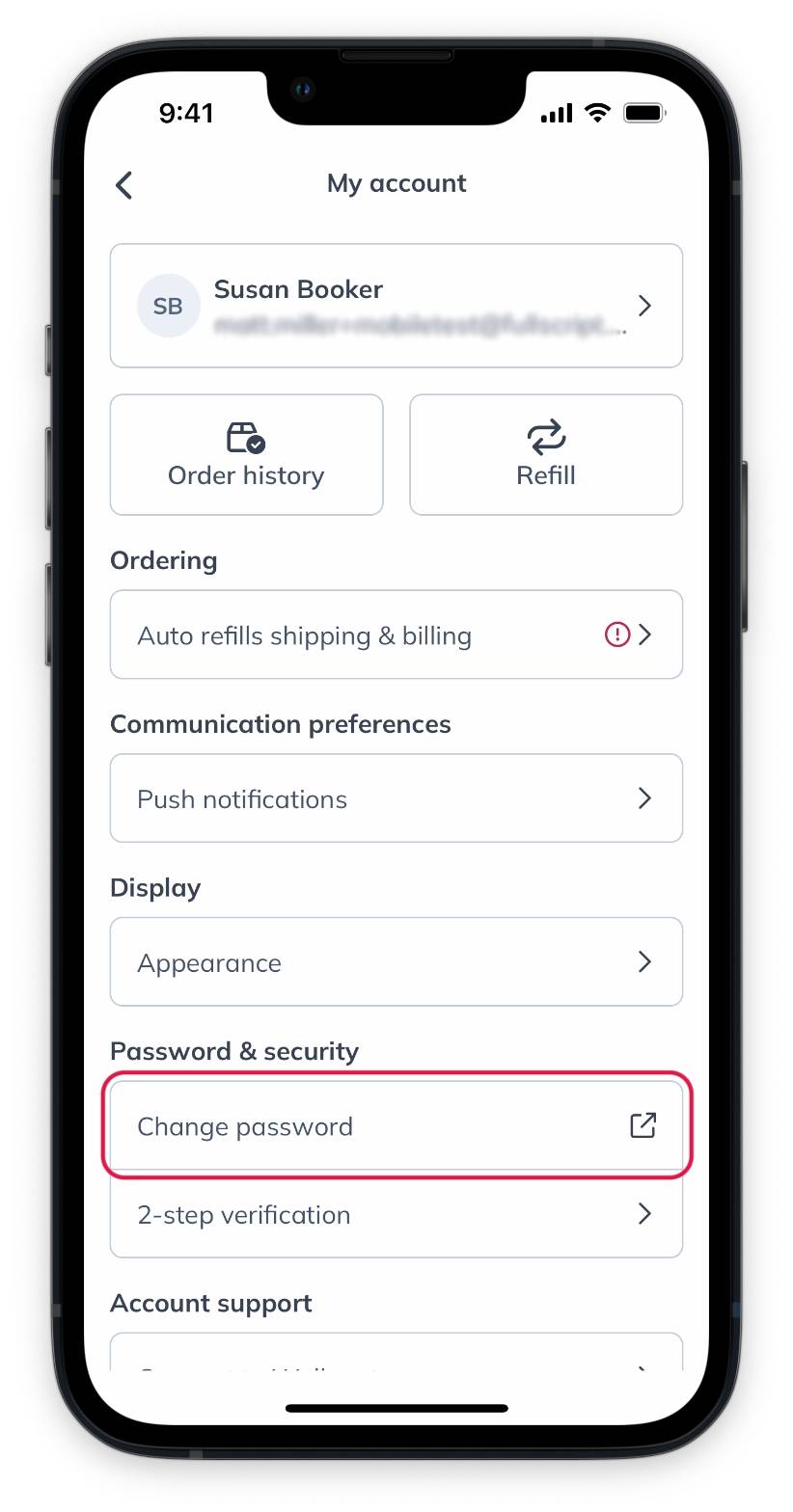 Patient account settings - Fullscript Support Center