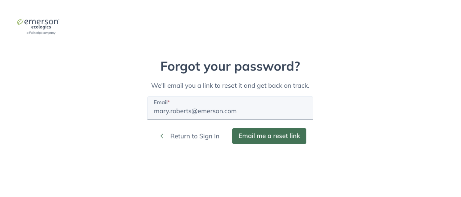 How do I update my password? - Emerson Ecologics Help Center