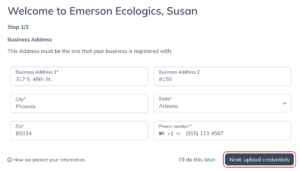 Registering a professional account - Emerson Ecologics Help Center