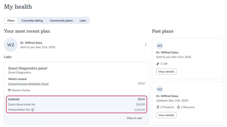 Quest Diagnostics experience - Fullscript Support Center