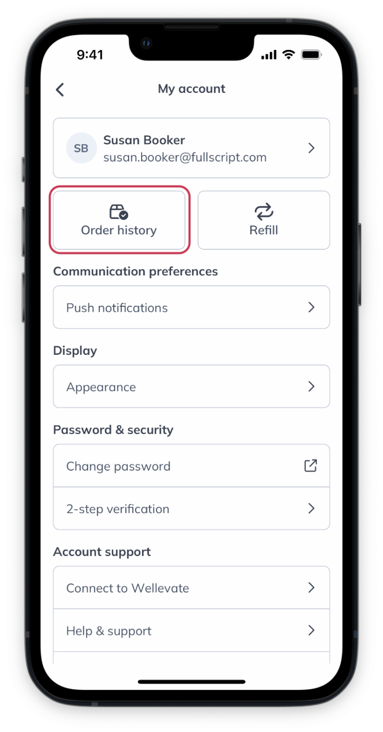 Navigating your patient account - Fullscript Support Center