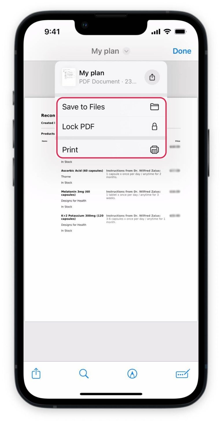 Viewing your plans - Fullscript Support Center