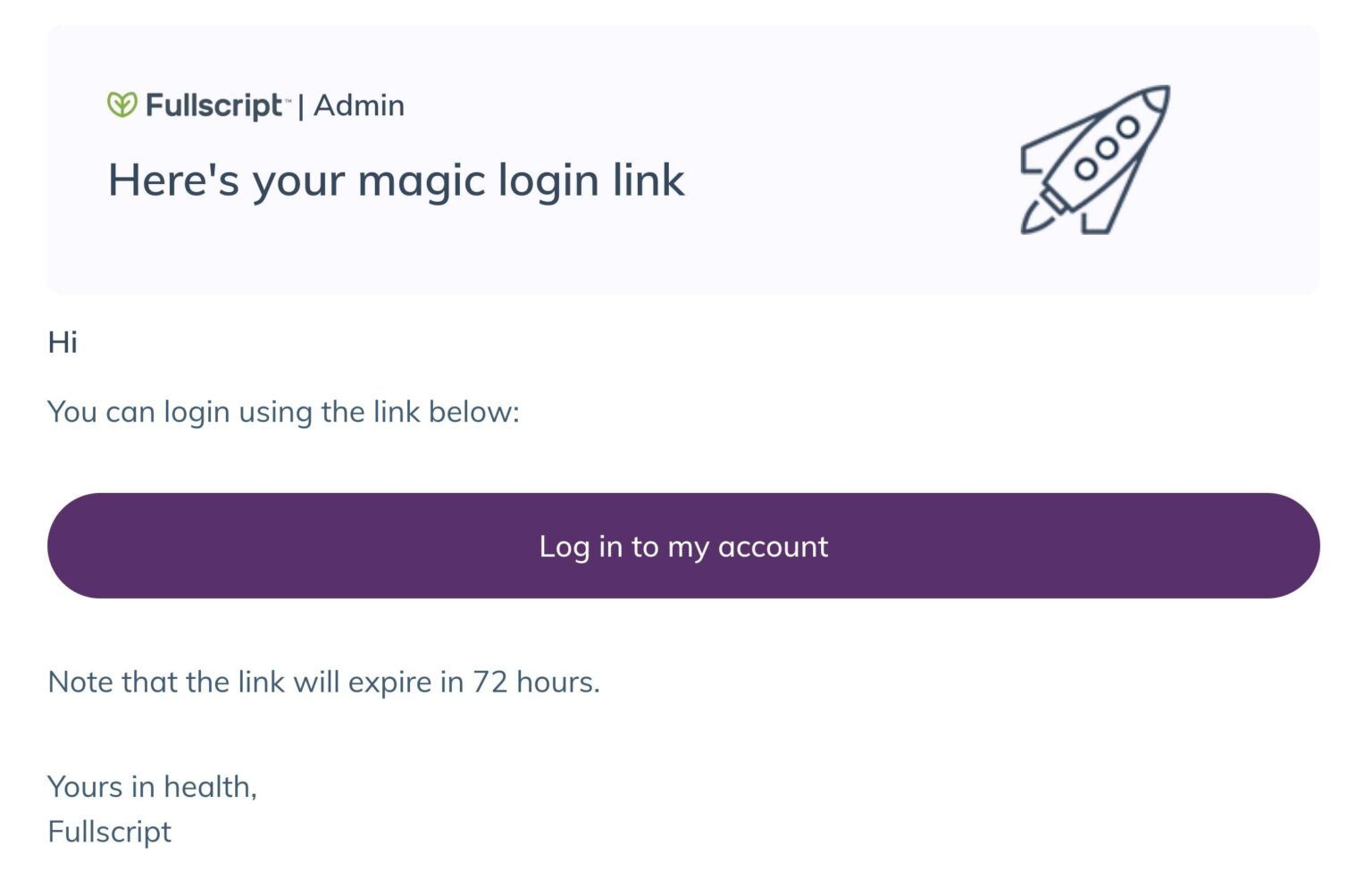 Receiving an instant link when trying to log in?