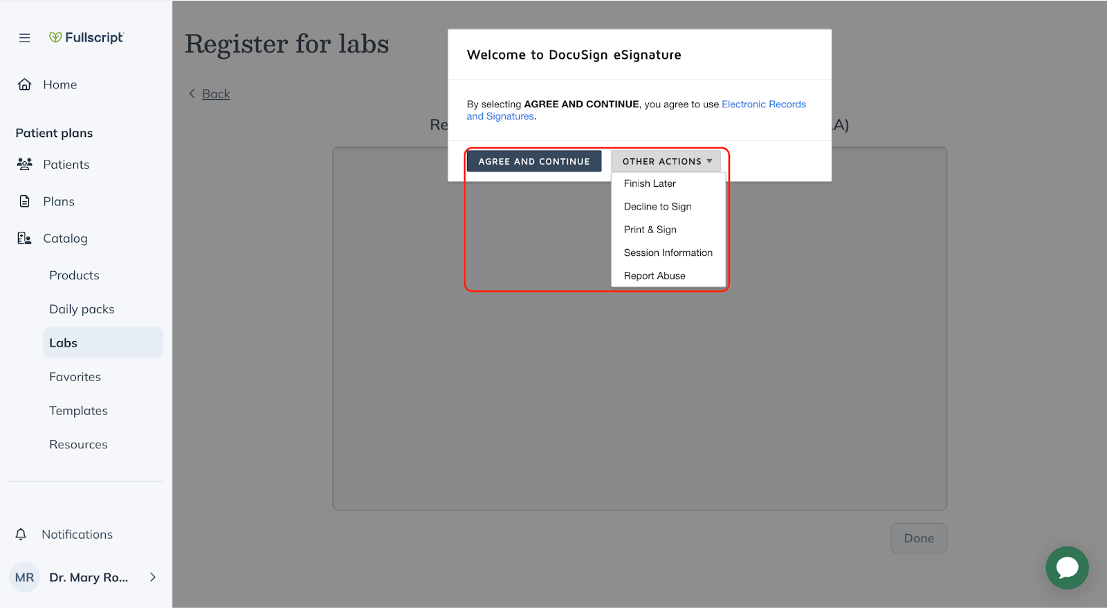 Registering for Labs on Fullscript - Fullscript Support Center