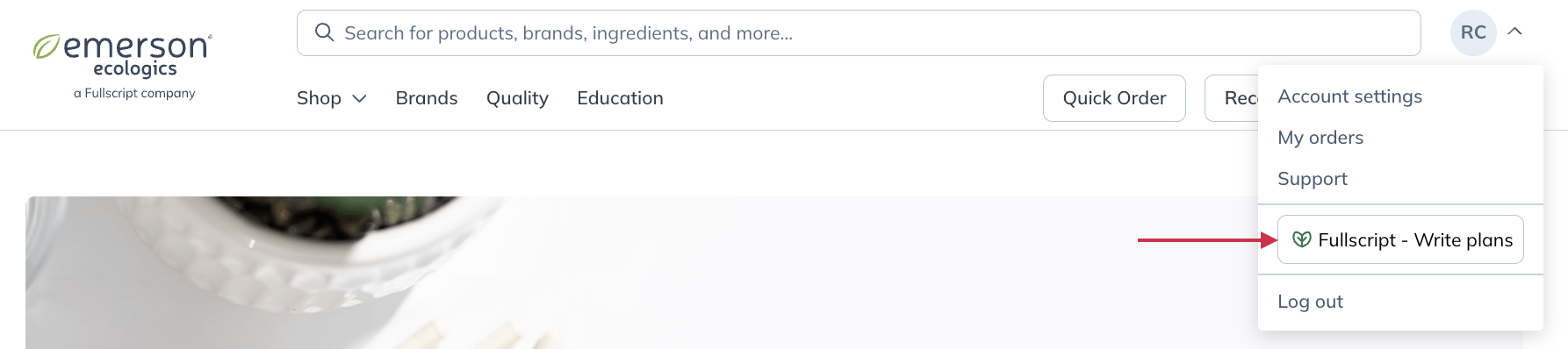 Switching to your Fullscript account