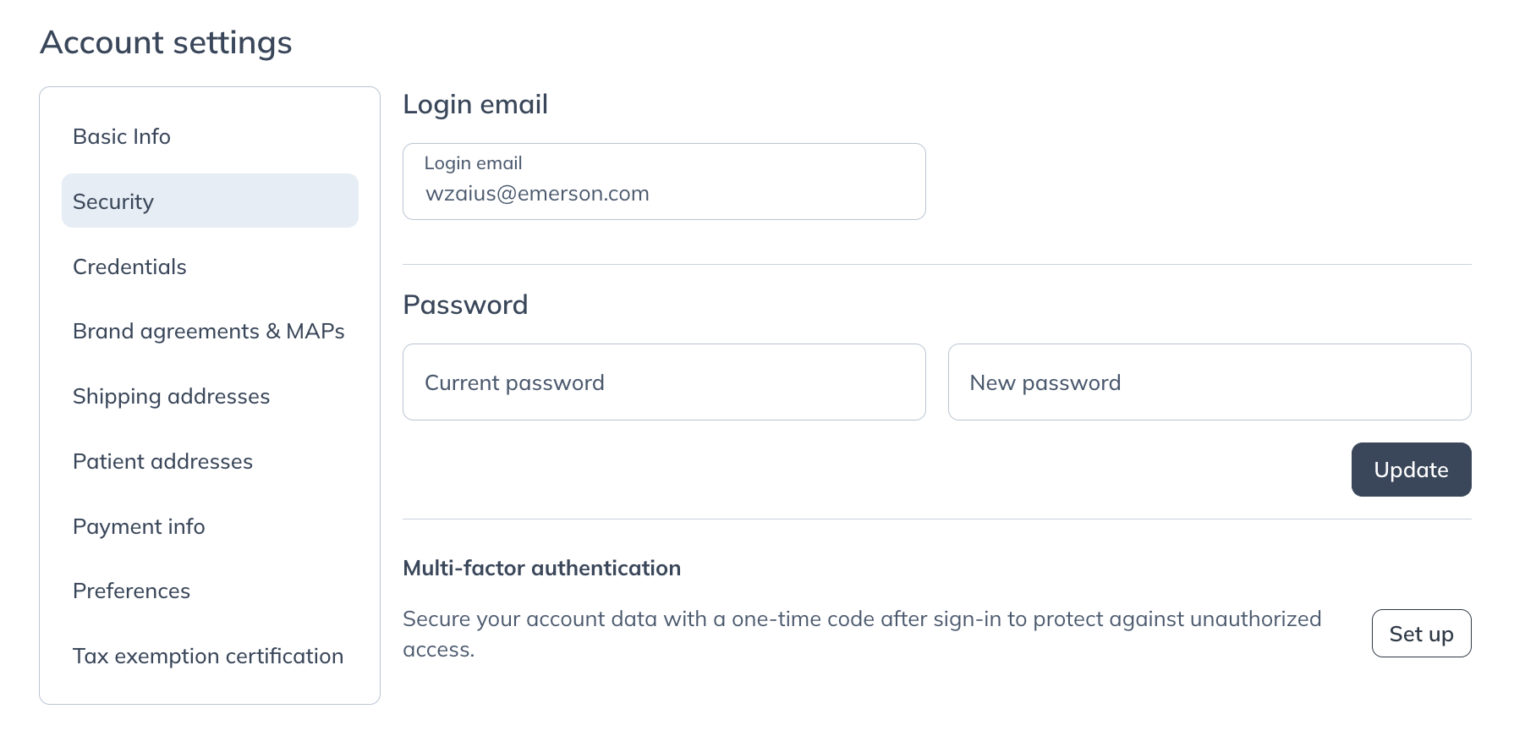 Updating your account information - Emerson Ecologics Help Center