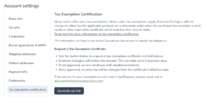 Updating your account information - Emerson Ecologics Help Center