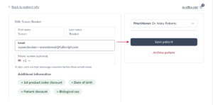 Editing patient profiles - Fullscript Support Center