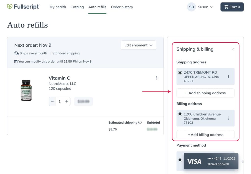 Auto refills with Fullscript: How it works - Fullscript Support Center