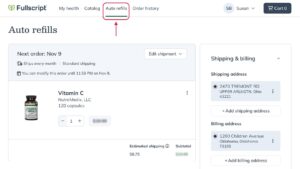 Canceling scheduled auto refills - Fullscript Support Center