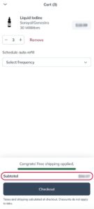 Managing your shopping cart - Fullscript Support Center