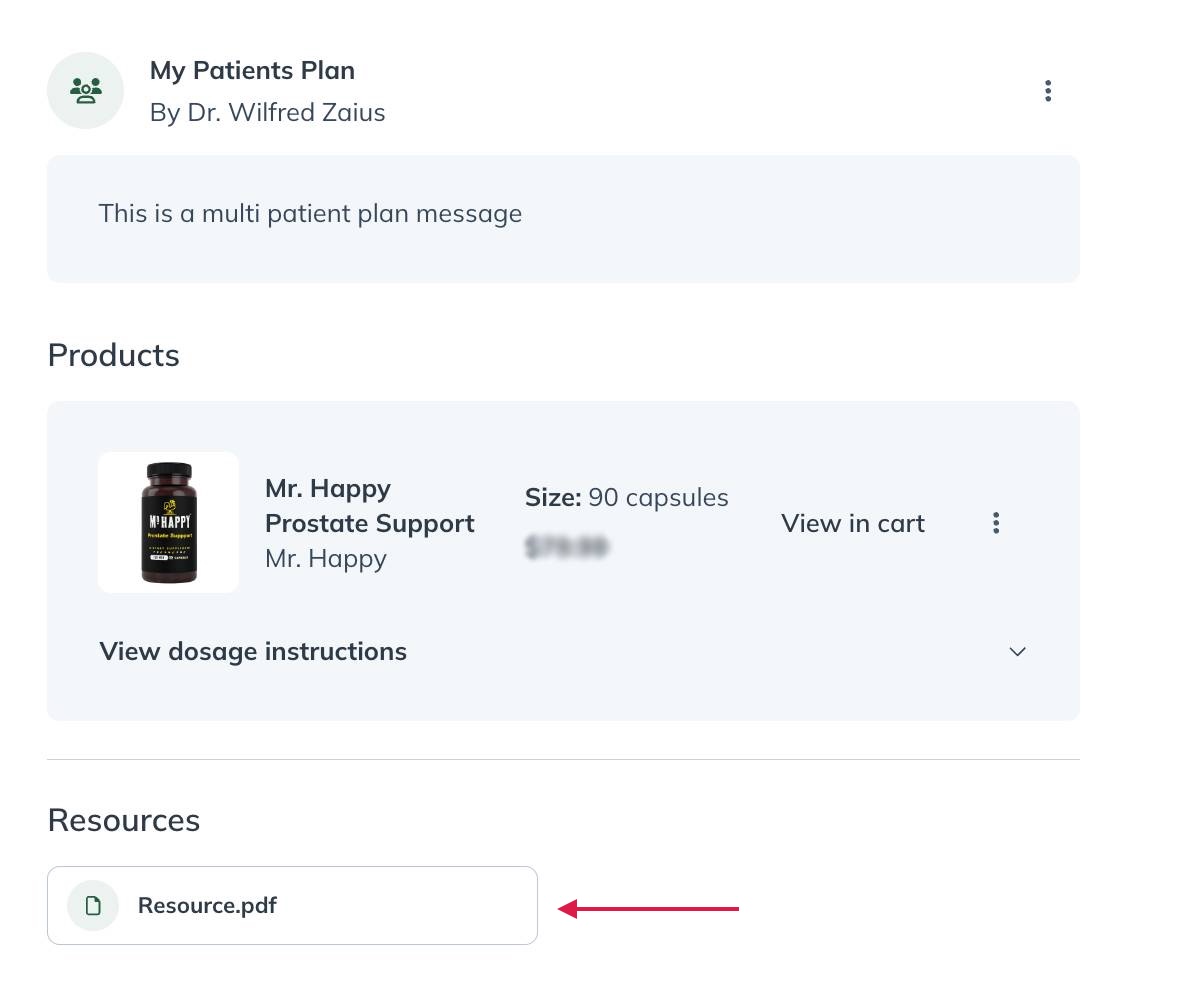 Viewing community plans from your practitioner