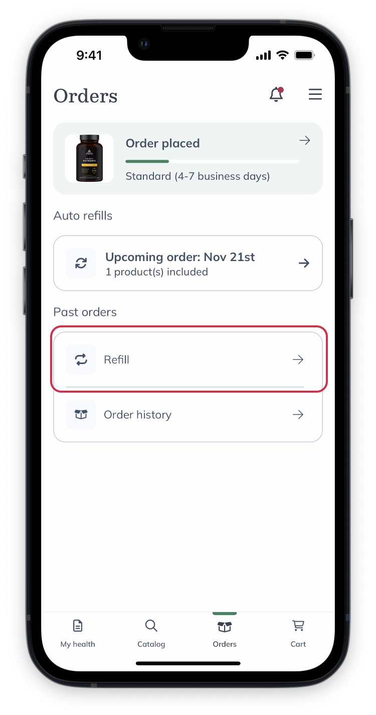 Managing your auto refill schedule - Fullscript Support Center