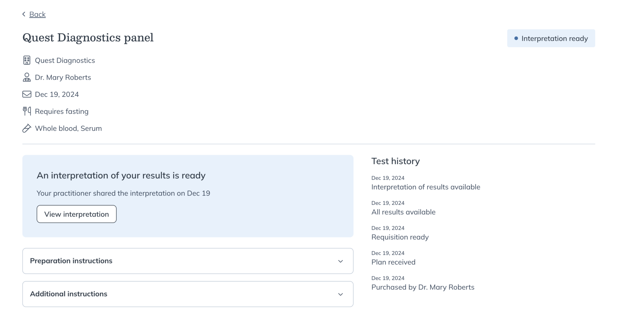 Quest Diagnostics experience - Fullscript Support Center