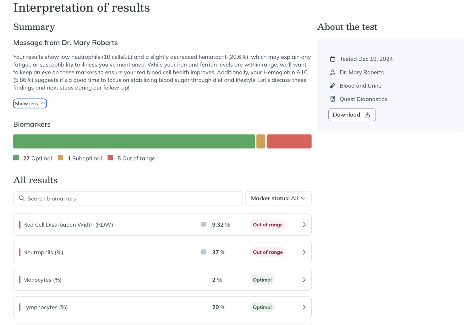 Quest Diagnostics experience - Fullscript Support Center