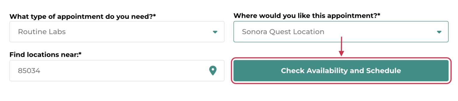 Scheduling a Quest blood draw in Arizona - Fullscript Support Center