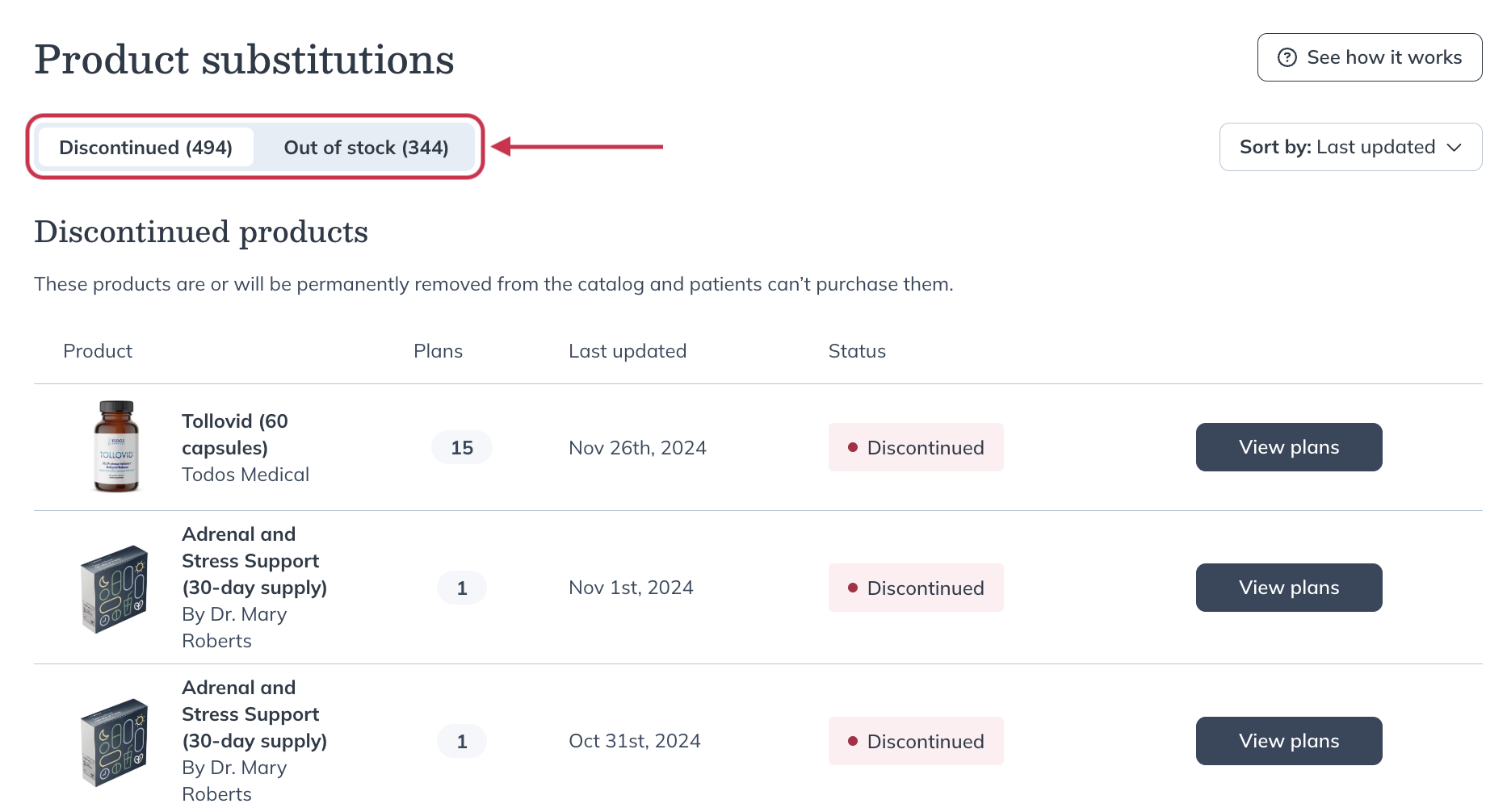 Product substitution tool - Fullscript Support Center