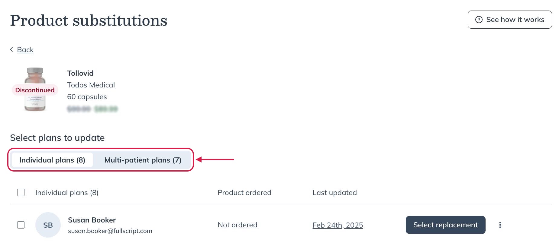 Product substitution tool - Fullscript Support Center