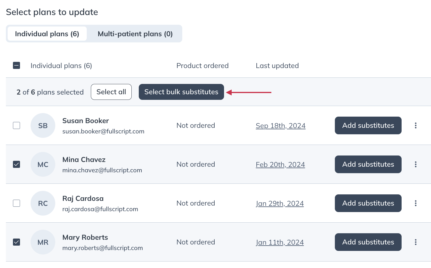 Product substitution tool - Fullscript Support Center