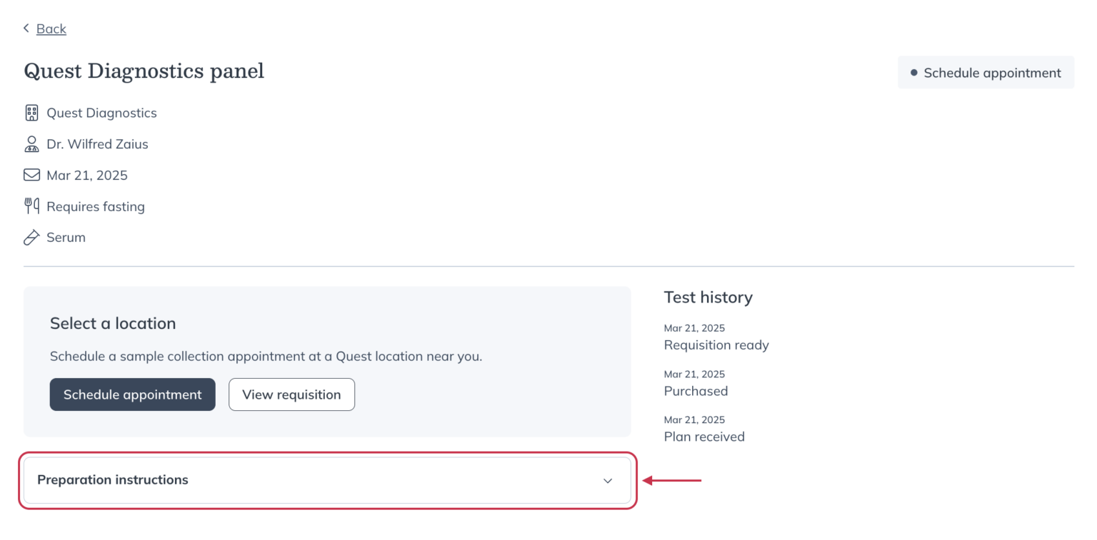 Quest Diagnostics experience - Fullscript Support Center