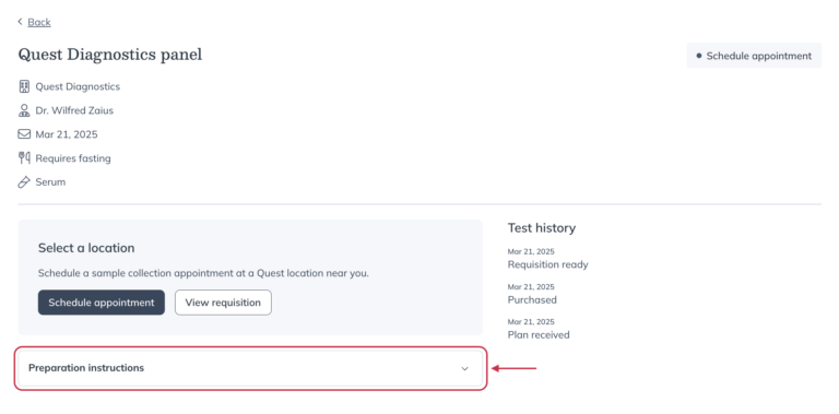 Quest Diagnostics experience - Fullscript Support Center